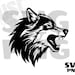 10 Design Ferocious Wolf Bundle Svg, Angry Wolf Svg, Angry Wolf PNG ...