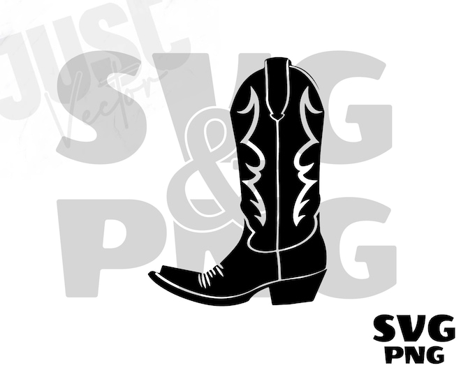 Cowboy Boot Svg Western Boot Svg Cowboy Boot Dxf Western Boot Dxf ...