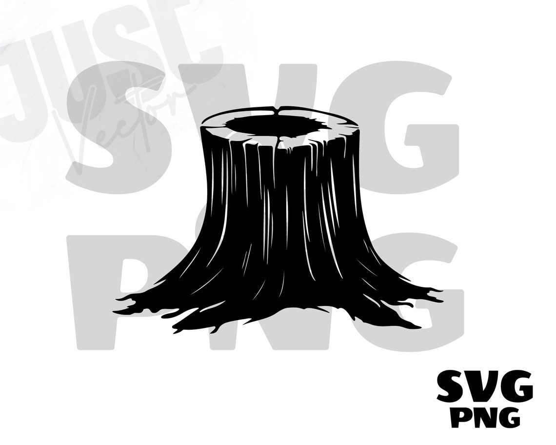 Tree Stump SVG, Wood Stump Png, Tree Stump Clip Art, Wood Stump ...