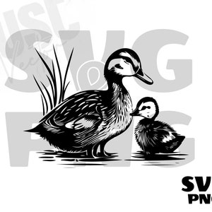 Duck and Ducklings SVG, Duck SVG, Duckling SVG, Ducklings Clipart, Duck ...
