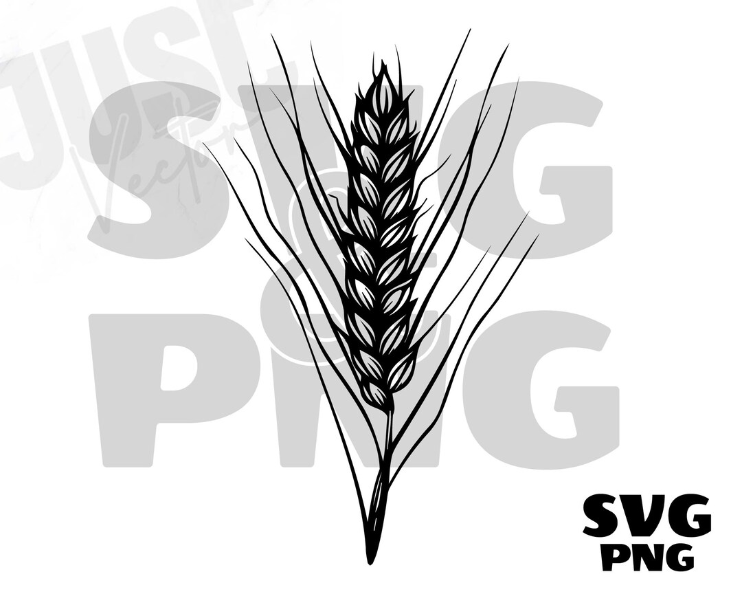 Wheat SVG, Barley Svg, Grain Clipart, Wheat Grass Cut File, Barley ...
