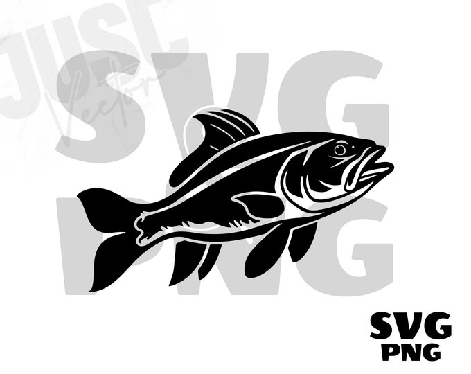 Atlantic Cod or Codling Fish Swimming up Woodcut Black and White Svg ...