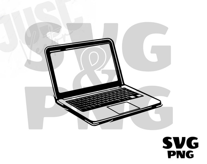 Laptop SVG, Laptop Cut File, Laptop DXF, PNG, Laptop Clipart, Laptop ...