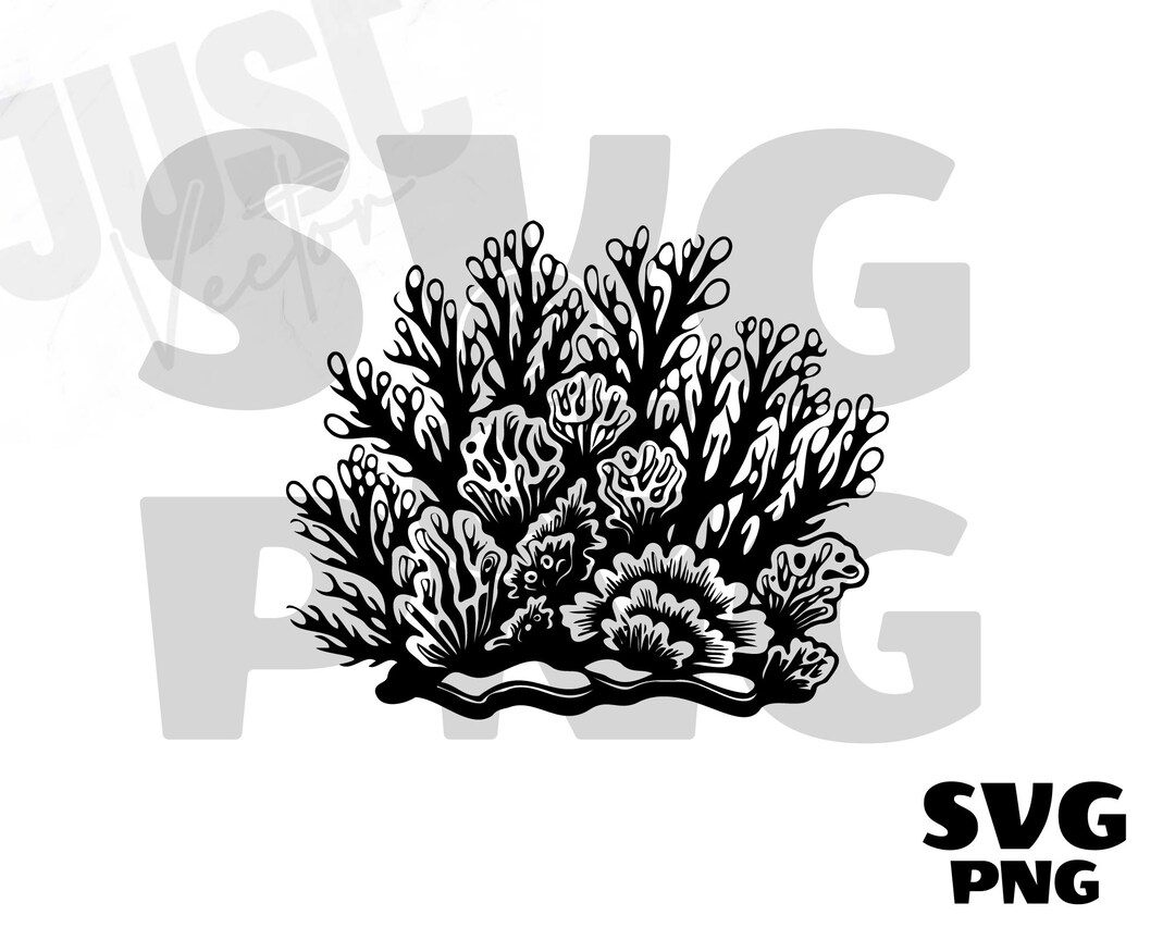 Coral Reef SVG, Coral Reef Png, Coral Reef Clipart, Coral Reef ...