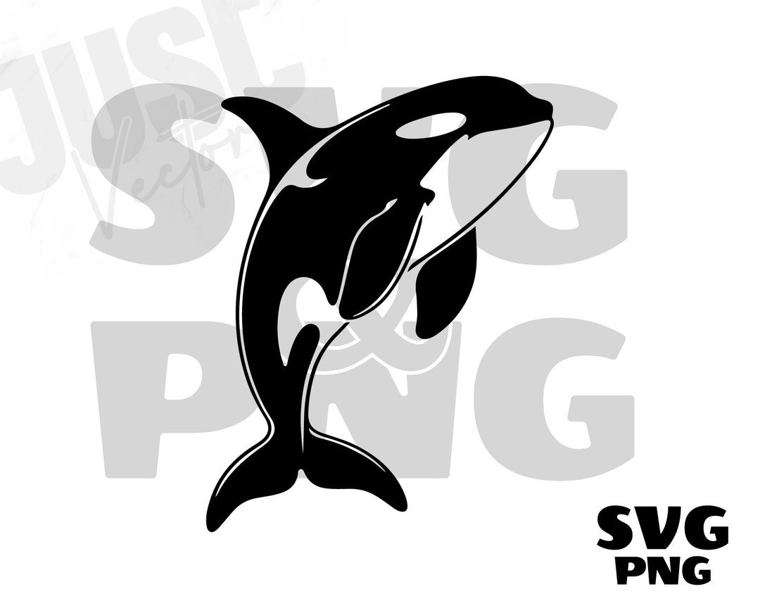 Orca SVG, Killer Whale SVG, Whale Clipart, Whale Silhouette, Whale ...
