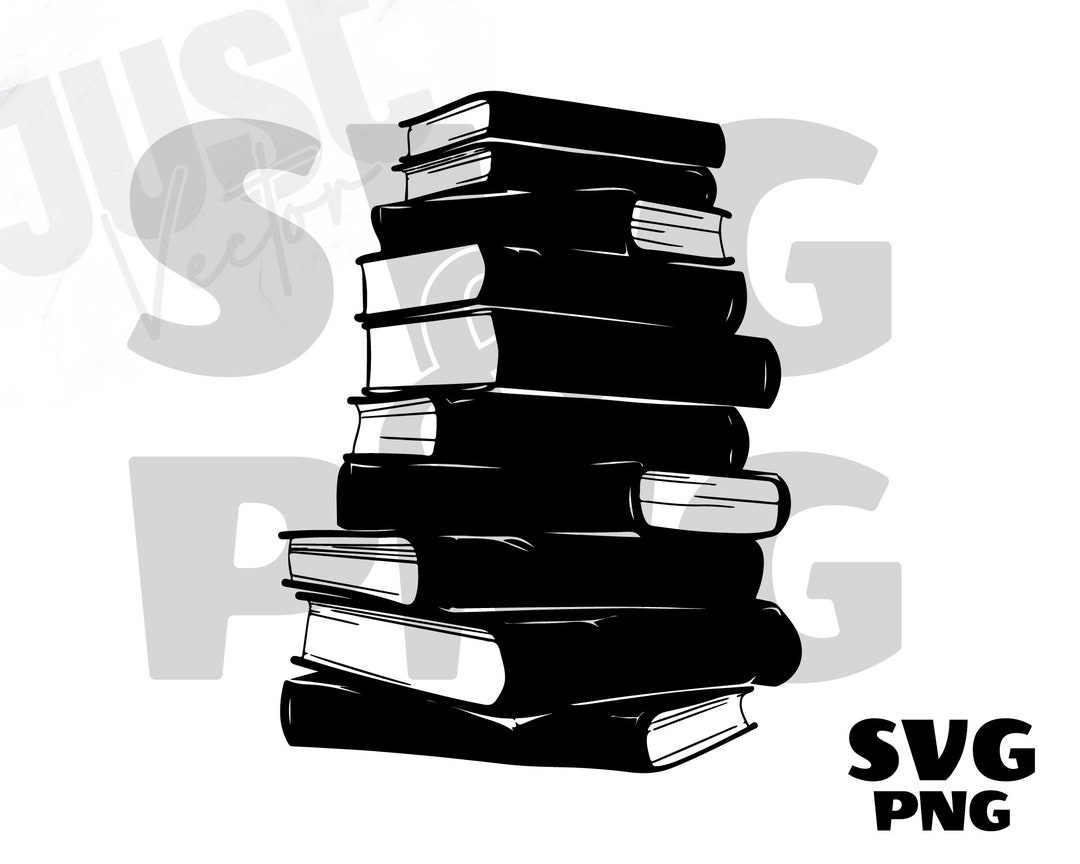 Stack of Books, Books Stack Svg, Pile of Books SVG, Books SVG, Books ...