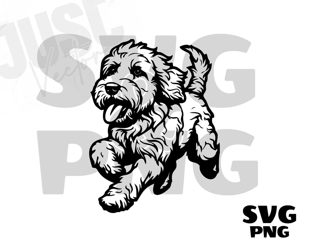 Running Goldendoodle Svg, Goldendoodle Dog Svg, Puppy Svg, Dog Svg, Dog ...