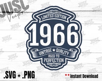 1966 Birthday Svg - Etsy