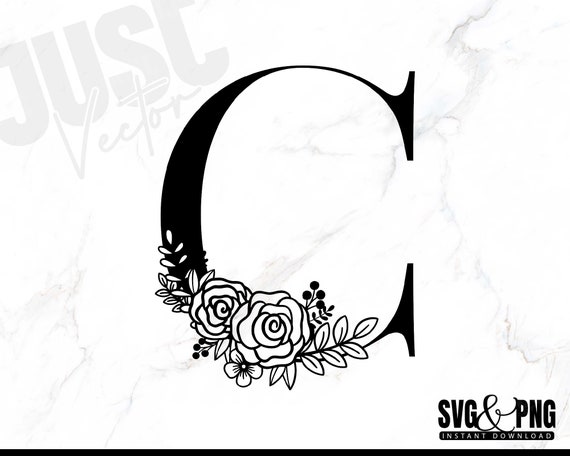 Capital Letter C Alphabet Svg and Png Sublimation Nature - Etsy