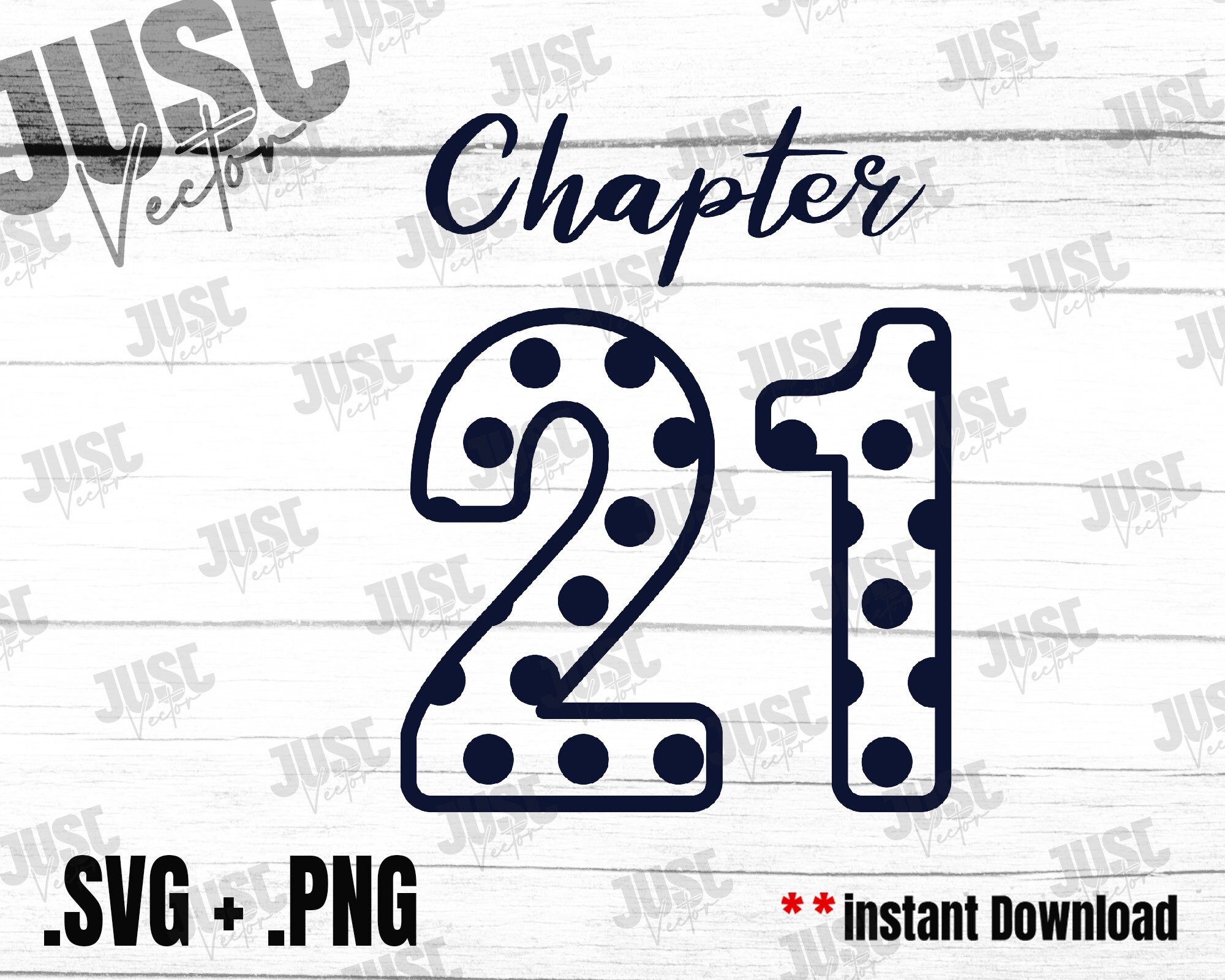 Chapter 21 svg Polka dot Number svg Number twenty-one | Etsy