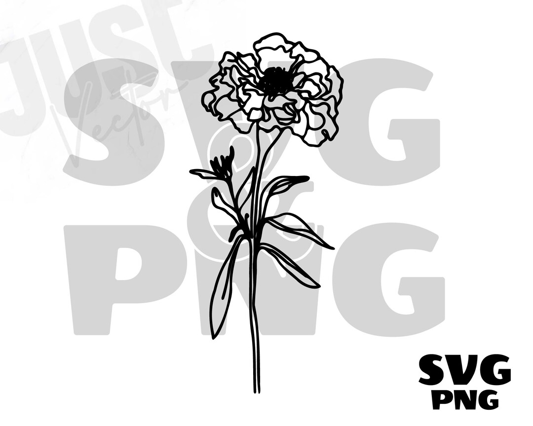 Marigold Flower SVG, Marigold Flower PNG, Marigold Flower Cricut ...
