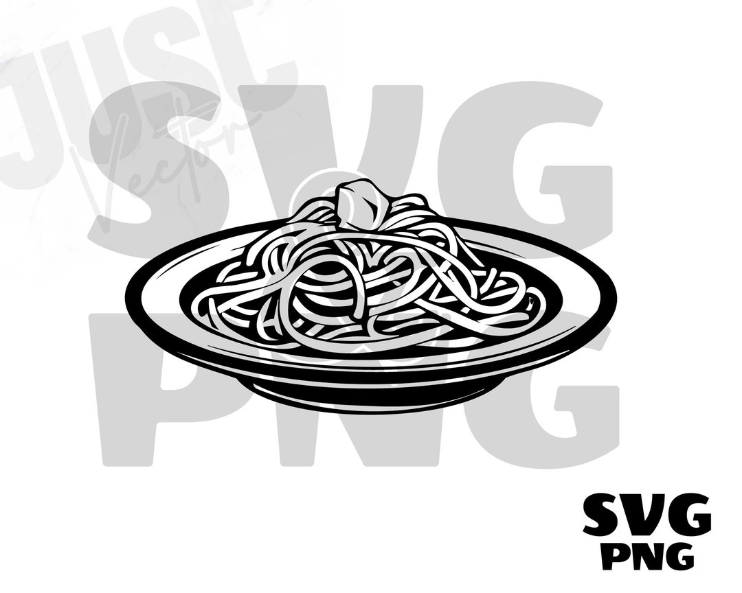 Spaghetti SVG, Pasta Svg, Spaghetti Clipart, Spaghetti Cricut ...