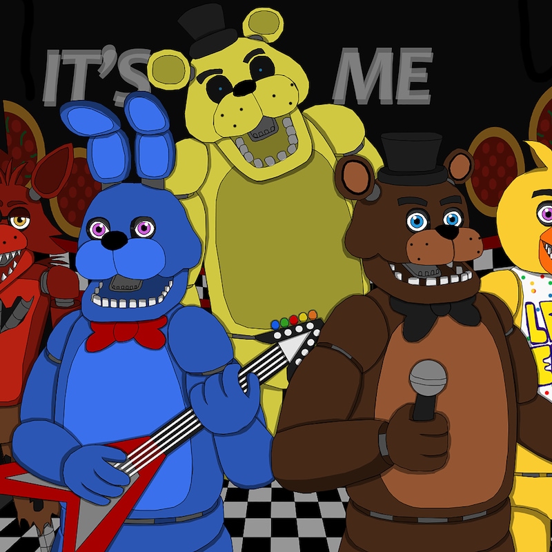 Golden Freddy Art - Etsy