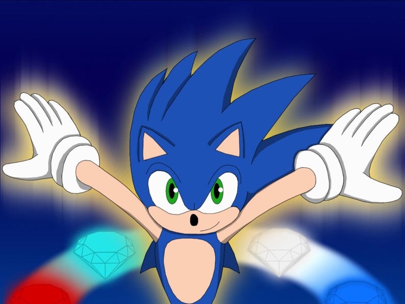 Sonic Sol Ring Original Fan Art - Etsy