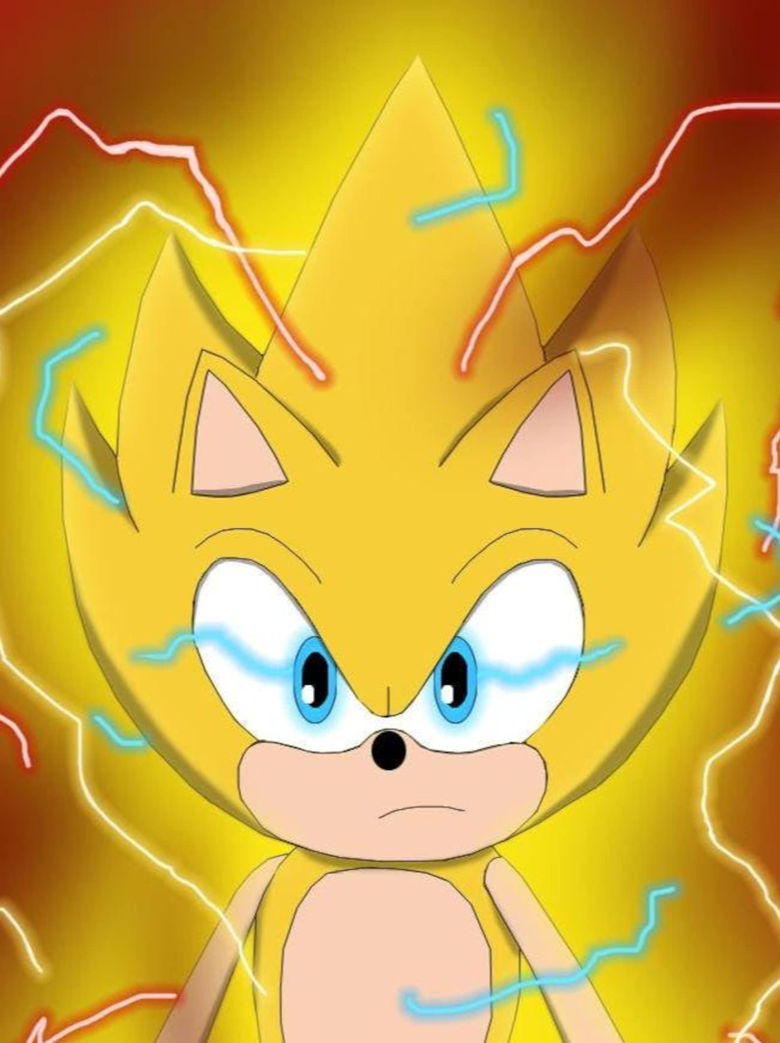 Super Sonic 2 Original Fan Art - Etsy