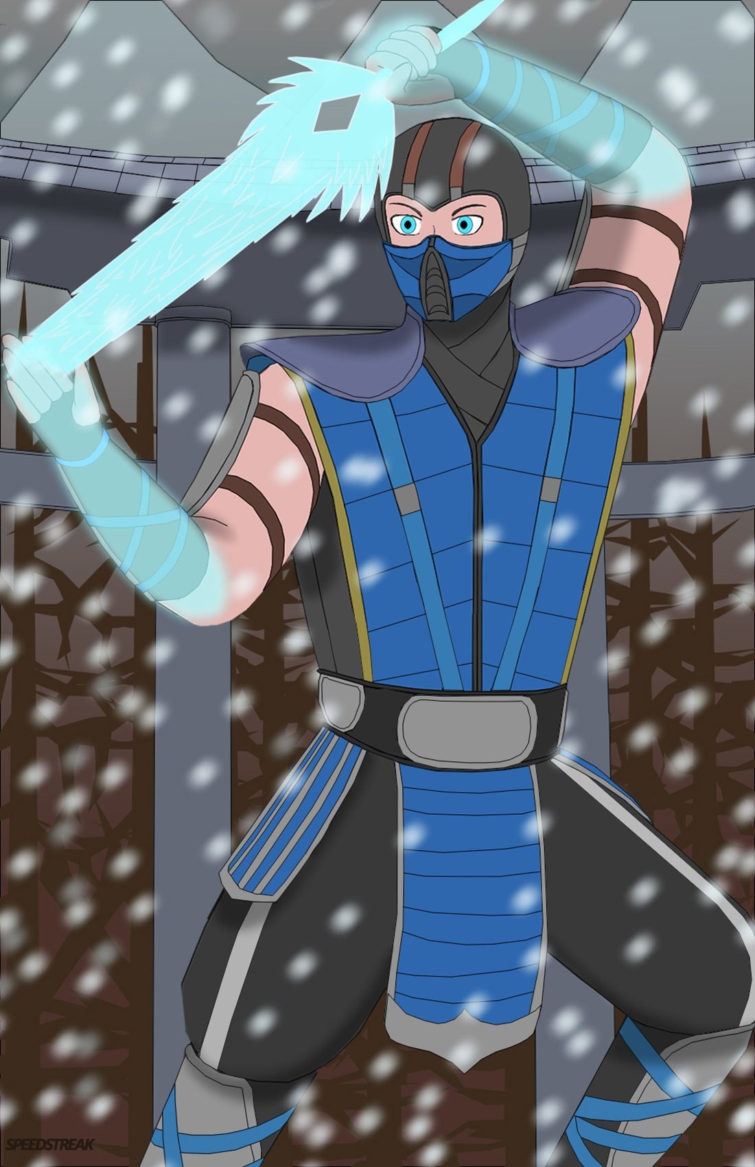 Sub Zero Mortal Kombat Drawing