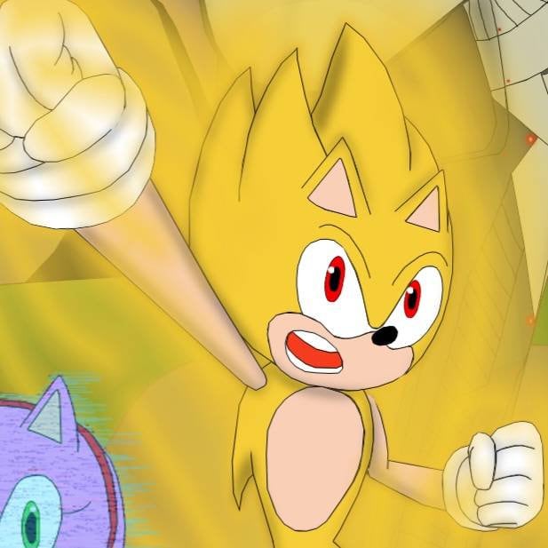 Sonic Frontiers Undefeatable Original Fan Art - Etsy