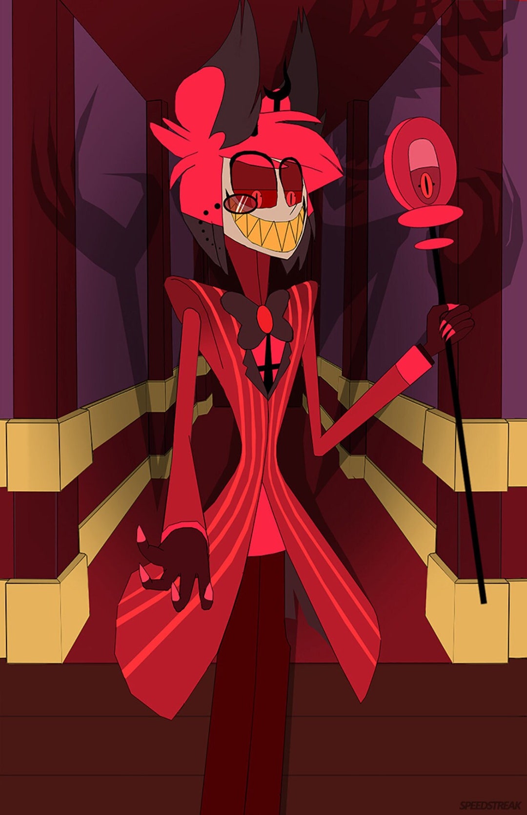 Alastor the Radio Demon Original Fan Art - Etsy