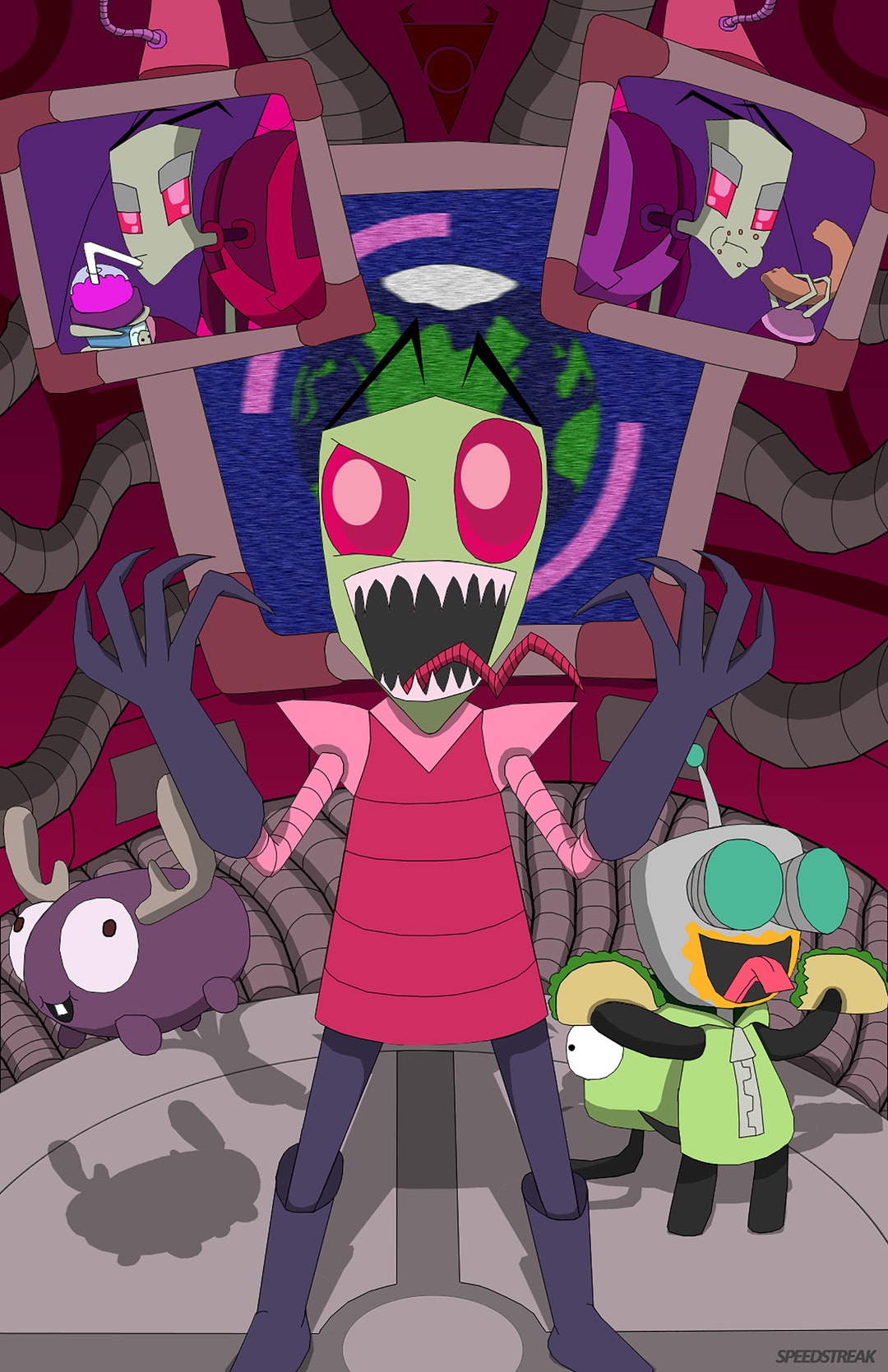 Invader Zim Original Fan Art - Etsy