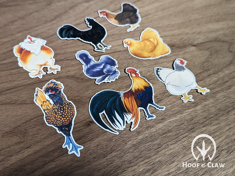 Chicken Stickers Chicken Stationary Farm Homestead Stickers - Etsy