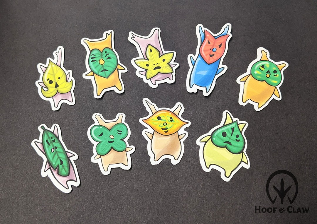Korok Stickers Set of 9 Stickers, Zelda Breath of the Wild Stickers ...