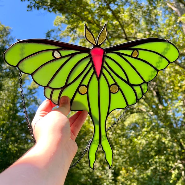 Stained Glass Moth - Etsy