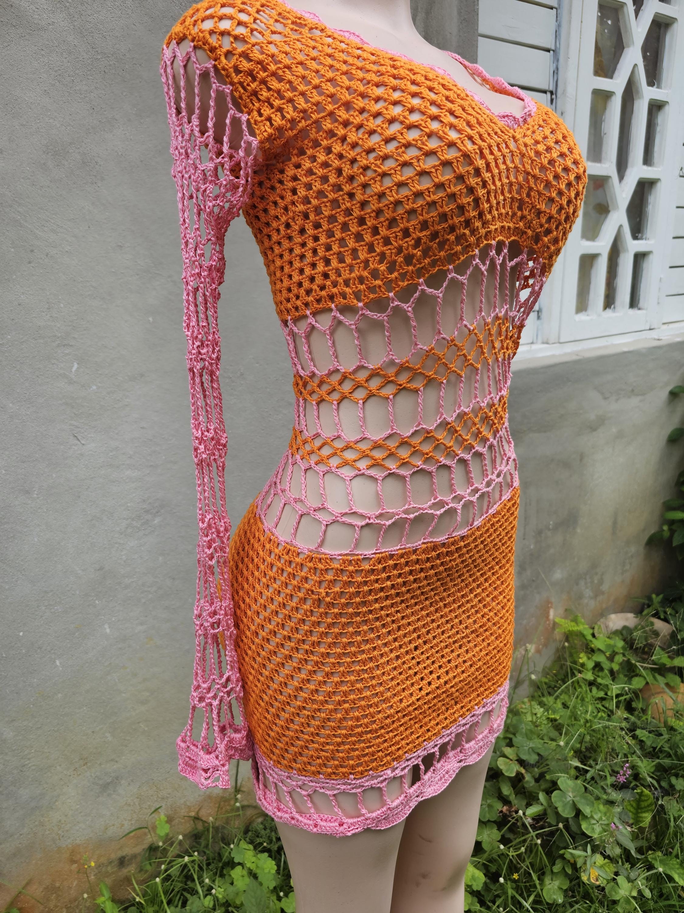 Crochet Mini Dress: Custom Felicity Shagwell Style - Etsy