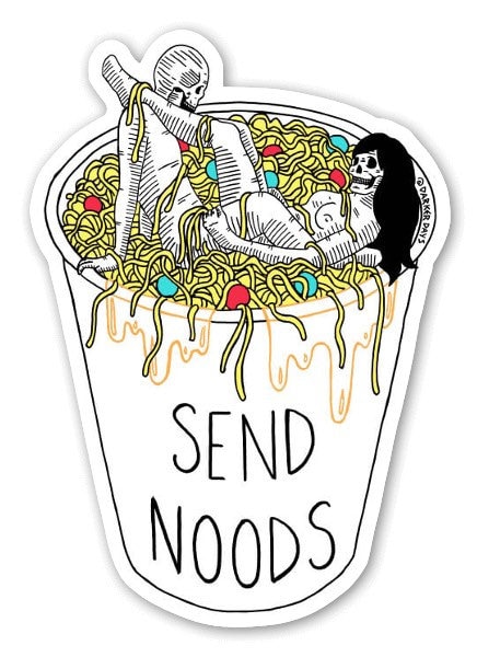 Pegatinas - Send Noods - Pegatinas para adultos - Etsy España
