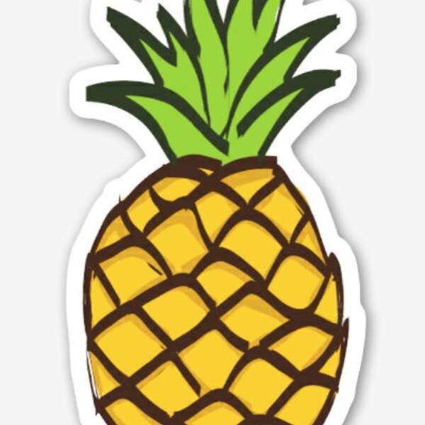 Pineapple Sticker - Etsy