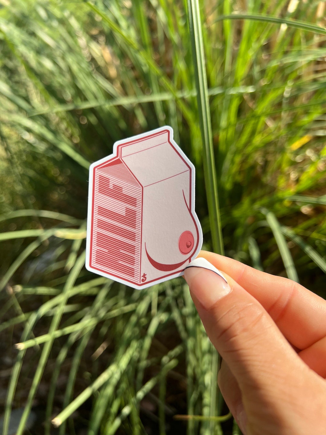 MILF Sticker - MILF - Adult Sticker - Adult Humor - Milk Carton - Boobs ...