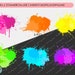 Neon Clipart, Neon Sublimation BUNDLE, Neon Paint PNG, Neon SVG Paint ...