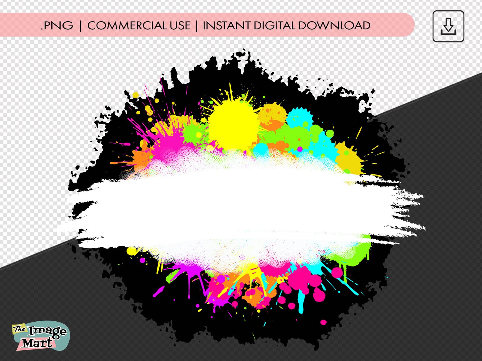 90s PNG Retro PNG Neon Paint Png Neon Paint Splatter 90s - Etsy