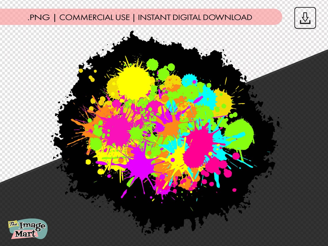 90s PNG Retro PNG Neon Paint Png Neon Paint Splatter 90s - Etsy