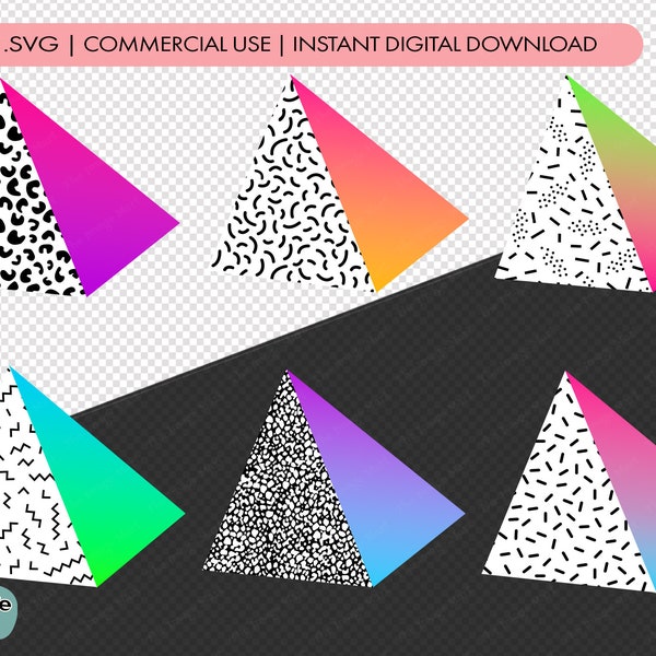 Neon Triangle Svg - Etsy