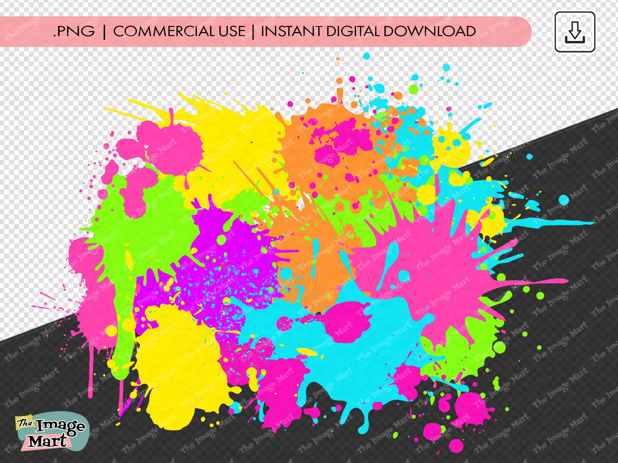 Neon Clipart Neon SVG Neon Paint PNG Neon Paint Splatter - Etsy Canada