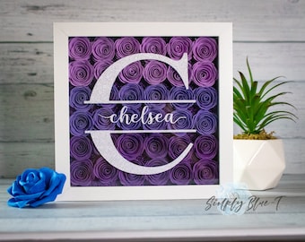 Baby Name Shadow Box - Etsy