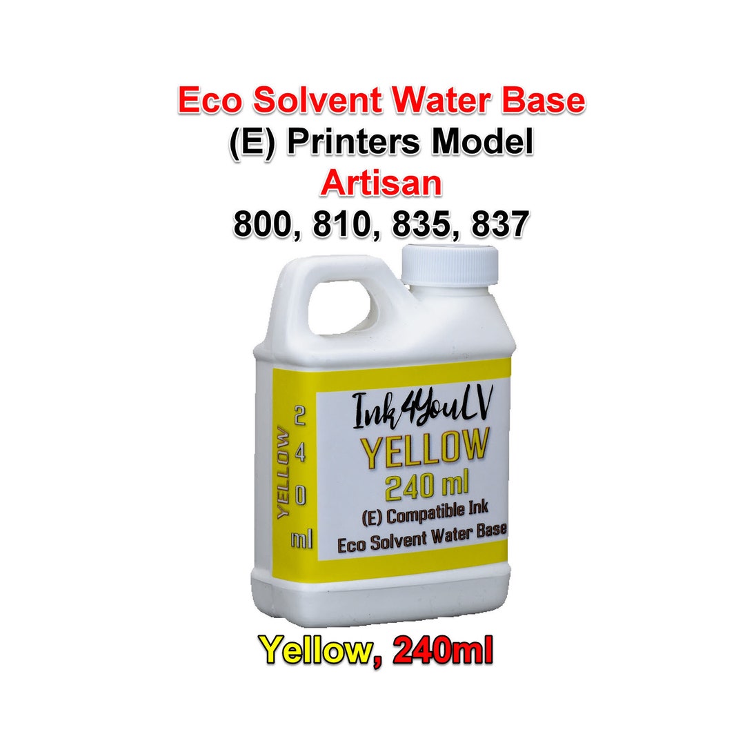 Eco Solvent Water Base Ink Yellow 240ml for (E) Printer Model (E ...