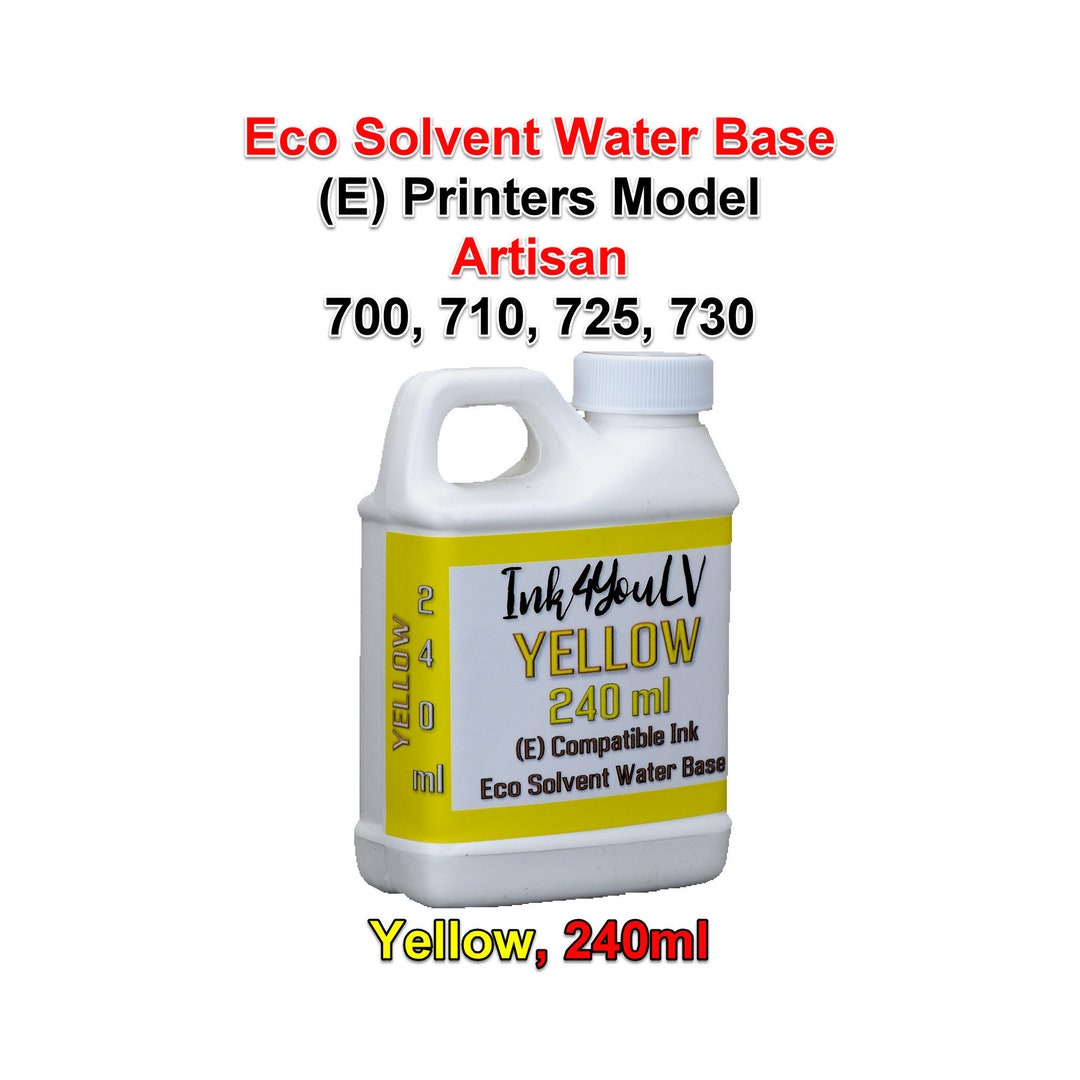 Eco Solvent Water Base Ink Yellow 240ml for (E) Printer Model (E ...