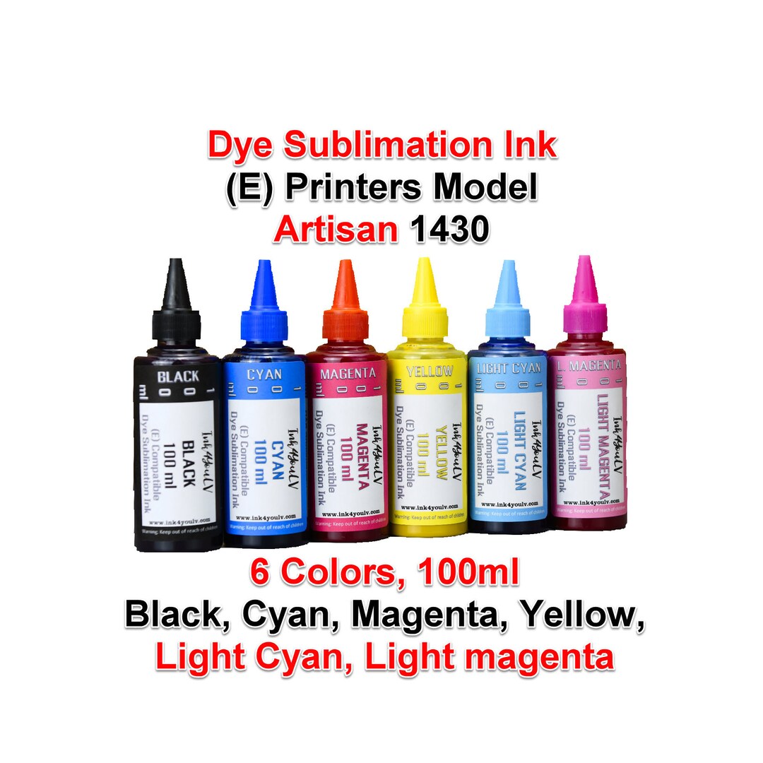 Dye Sublimation Ink 6 Colors 100ml E Artisan 1430 6 - Etsy