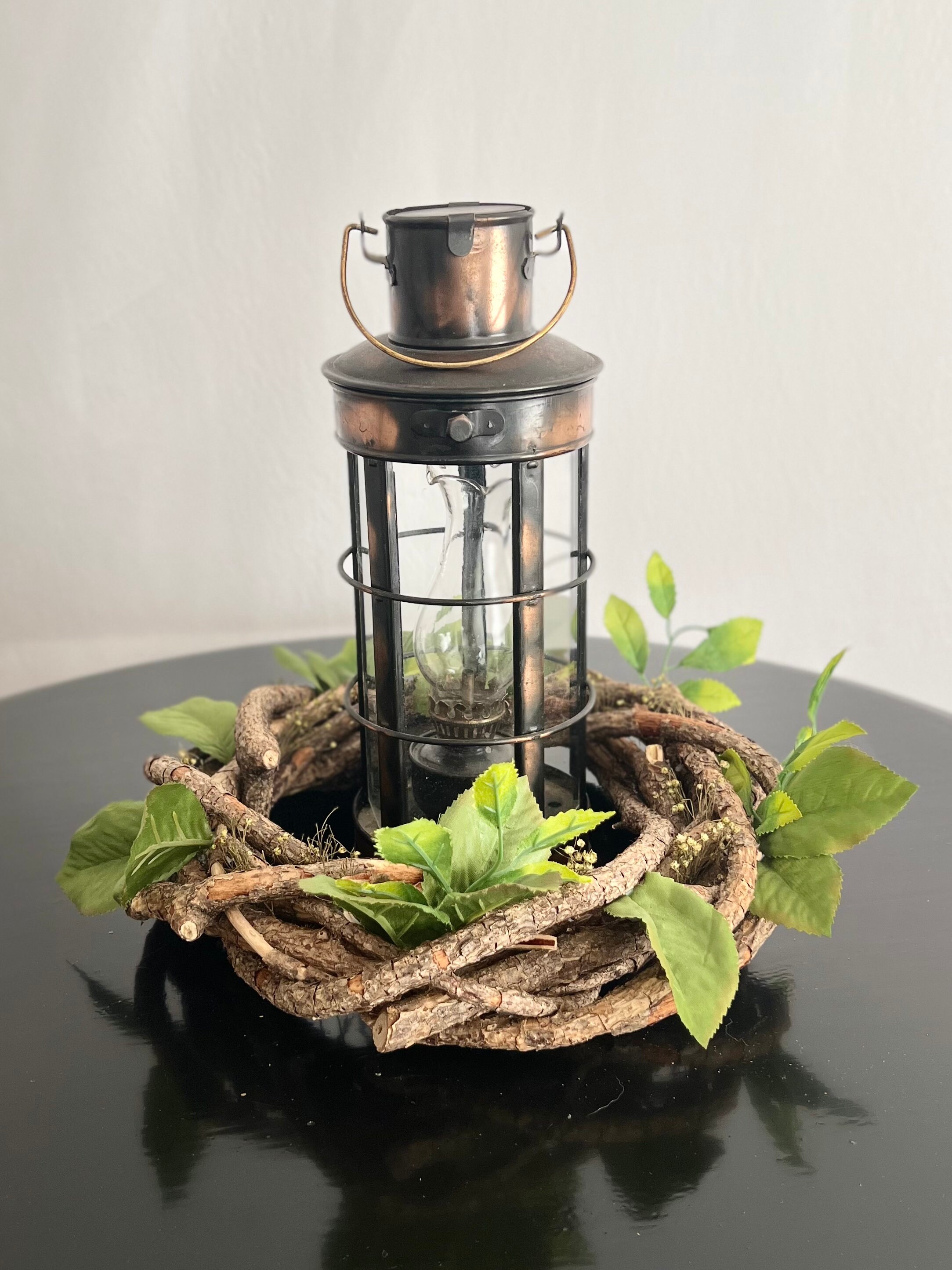 Table Centerpiece Antique Vintage Oil Lamp Lantern Home Wedding Party ...