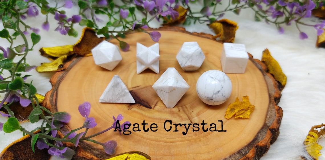 Platonic Solid Set (7 Pcs) | Geometry Set | Sacred Geometry Set ...