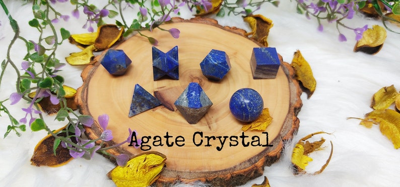 Platonic Solid Set (7 Pcs) | Geometry Set | Sacred Geometry Set ...