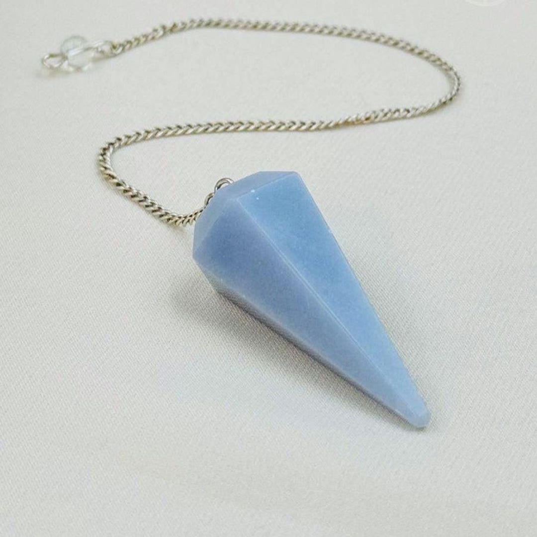 Bulk Angelite Pendulums | Gemstone Dowsing Pendulum | Wholesale ...