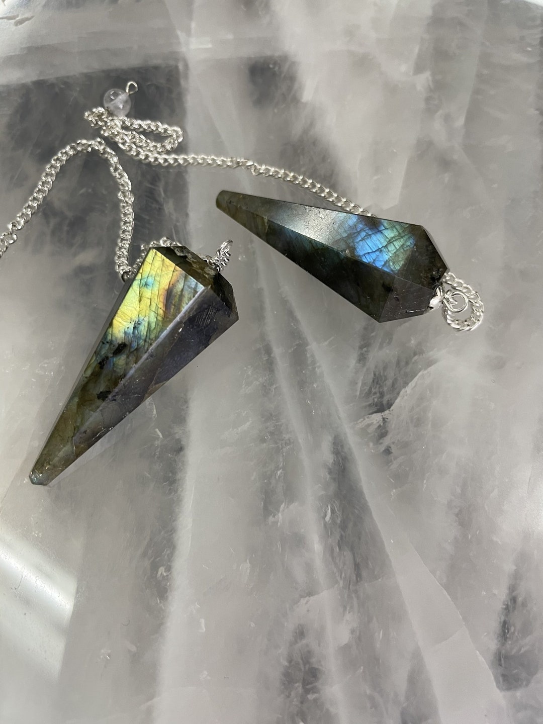 Bulk Labradorite Crystal Pendulums | Flashy Labradorite Pendulum ...