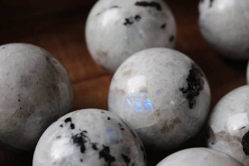 Bulk Rainbow Moonstone Sphere - Bulk Moonstone Crystal Sphere ...