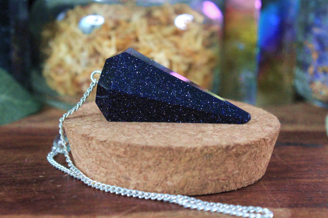 Bulk Blue Goldstone Pendulums | Crystal Pendulum | Gemstone Pendulums ...
