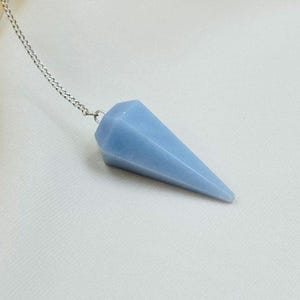 Bulk Angelite Pendulums | Gemstone Dowsing Pendulum | Wholesale ...