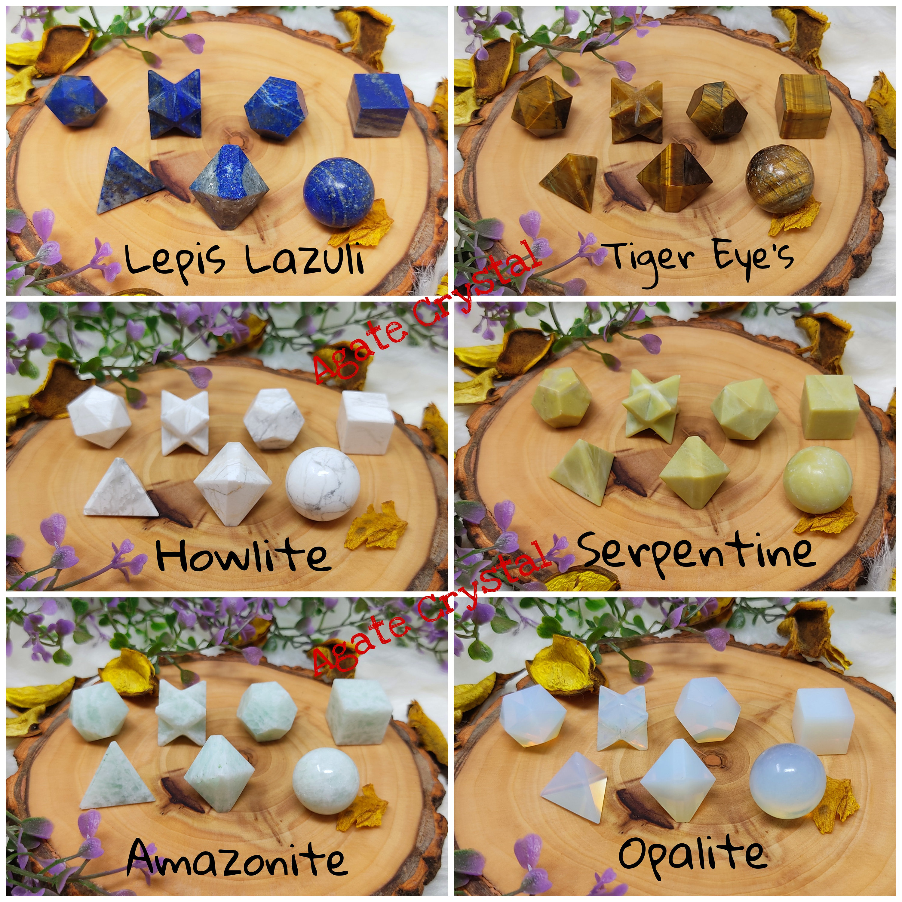 Platonic Solid Set 7 Pcs Geometry Set Sacred Geometry - Etsy