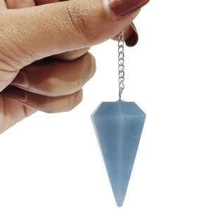 Bulk Angelite Pendulums | Gemstone Dowsing Pendulum | Wholesale ...
