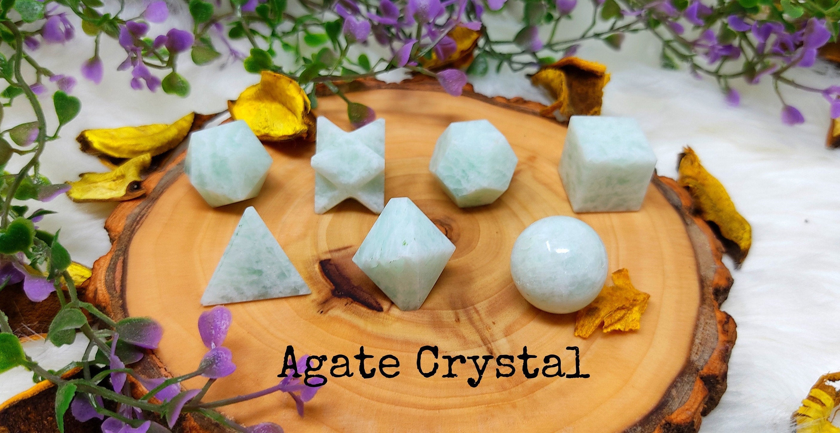 Platonic Solid Set (7 Pcs) | Geometry Set | Sacred Geometry Set ...